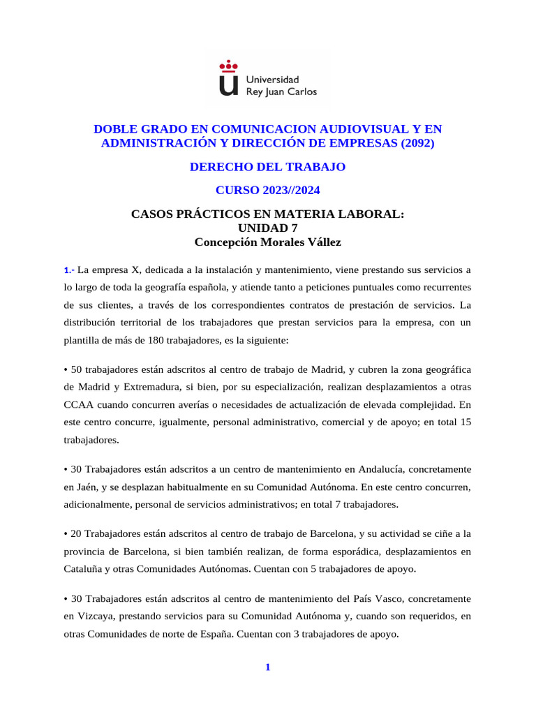 Caso Práctico 7 - 2023 | PDF | Negocios