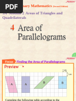 Area of Parallelogram Worksheets | PDF | Area | Elementary Mathematics