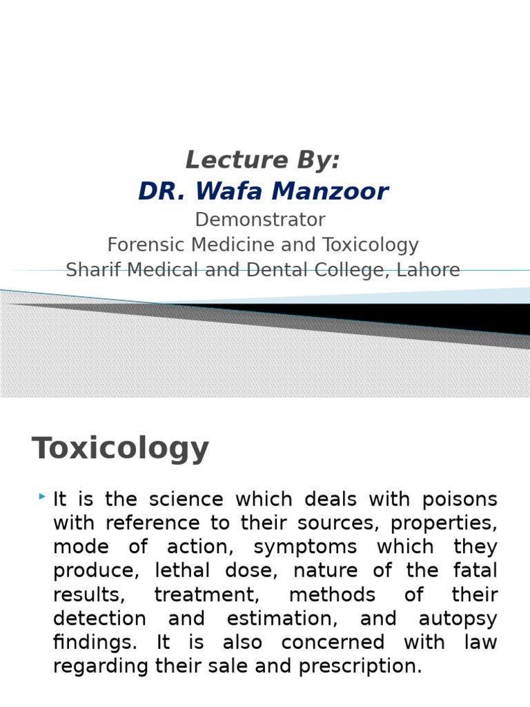 Forensic Toxicology | PDF | Poison | Toxicity