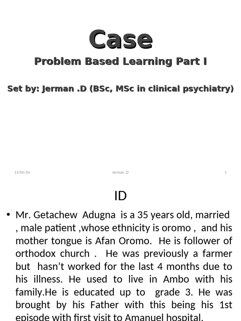 Problem Based Learning Part 1 | PDF | Medical Specialties | Mental Health