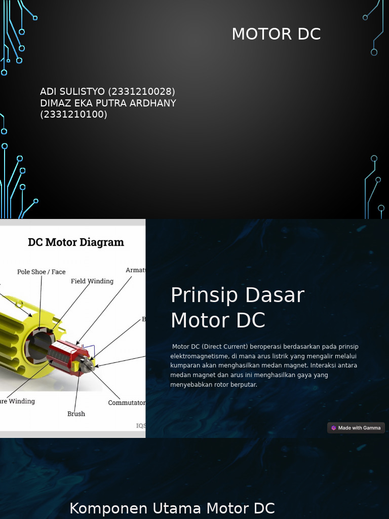 Prinsip Dasar Motor DC | PDF