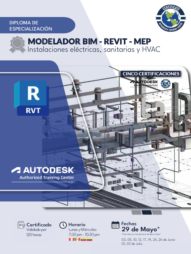 BROCHURE BIM REVIT MEP 29 de Mayo | PDF | Autodesk Revit | Tarjeta de ...