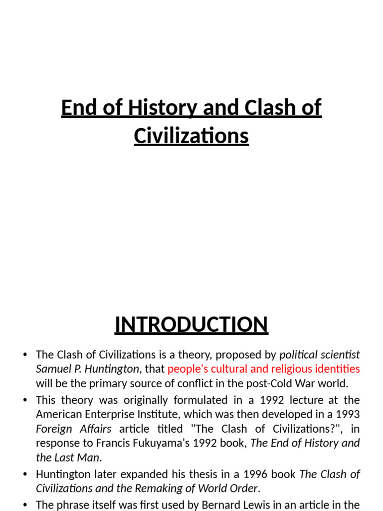 Lec-6 Clash of Civilizations | PDF | Containment | Political Science