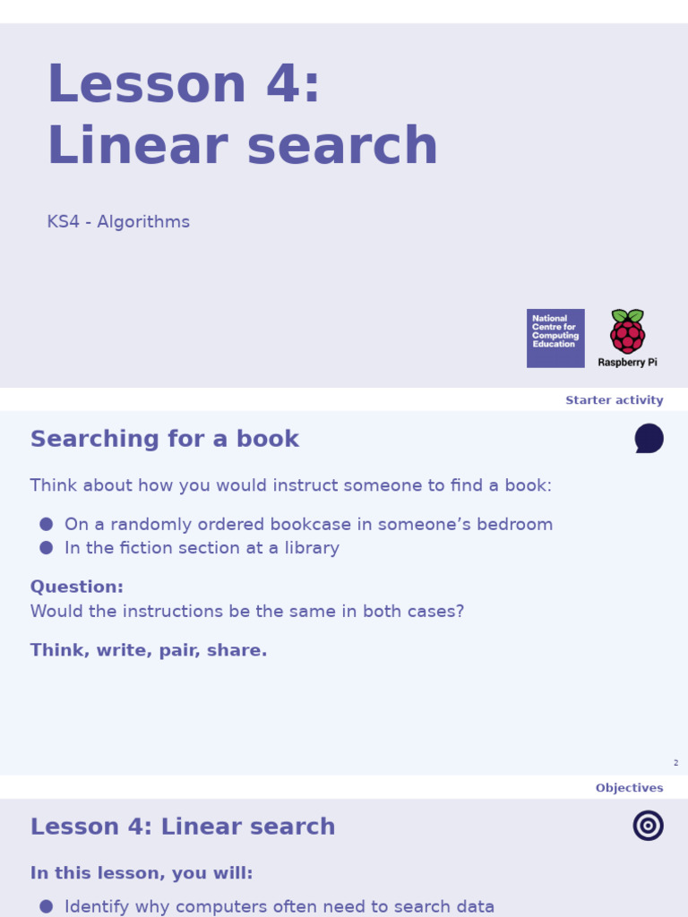 L4 Slides - Algorithms - KS4 | PDF | Algorithms | Applied Mathematics