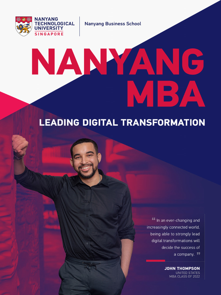Lead Digital Transformation With Nanyang MBA | PDF