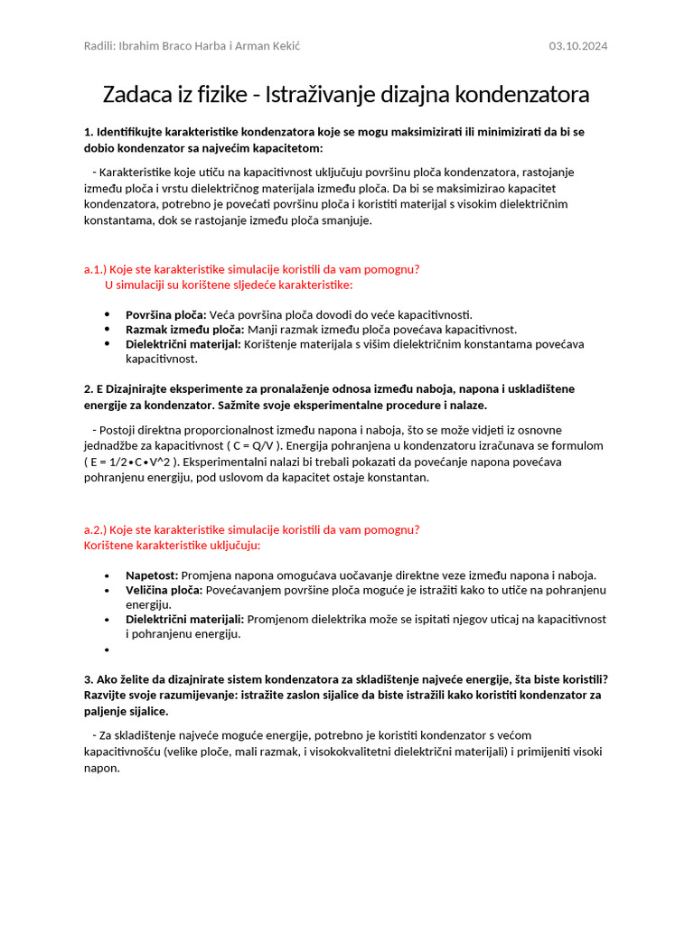 Fizika Zadaca 2 | PDF