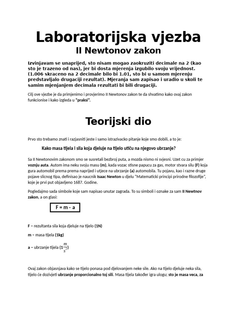 Laboratorijska Vjezba | PDF