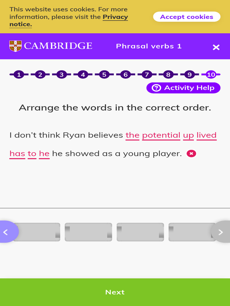 Phrasal Verbs 1 Cambridge One | PDF