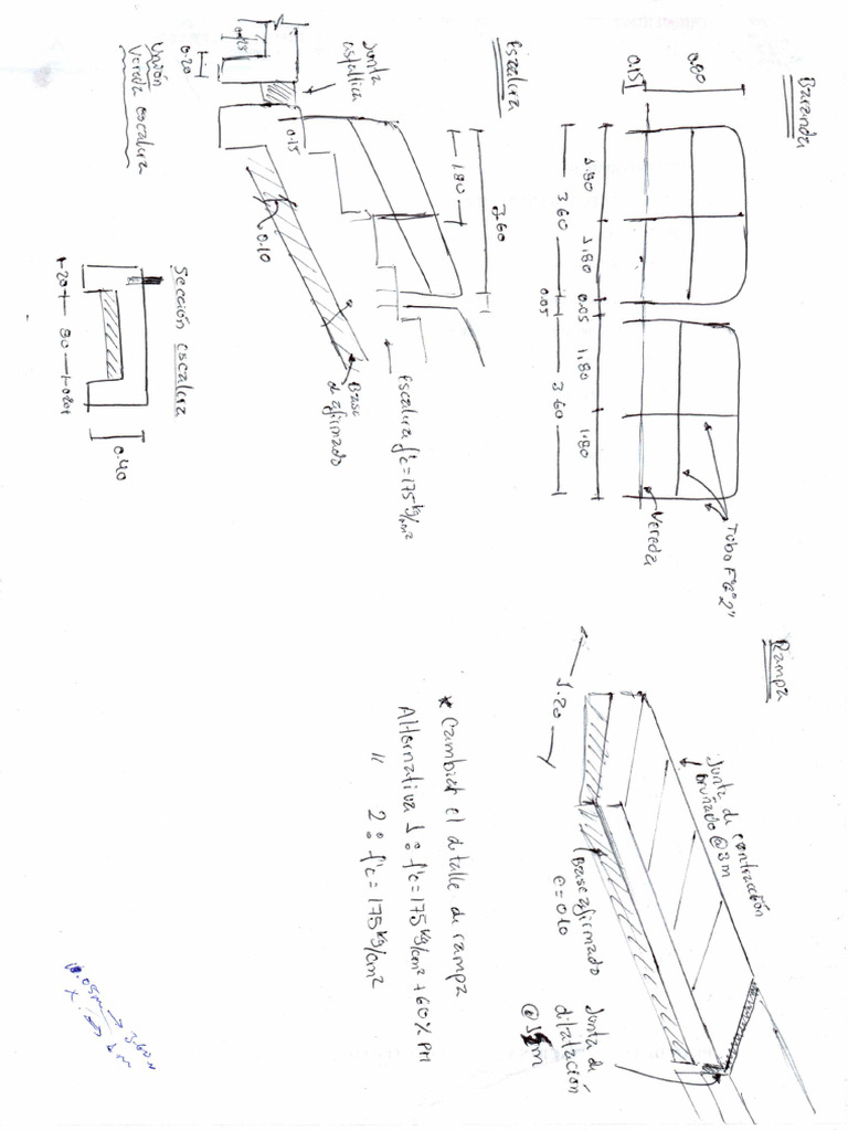 2.detalle Rampa-Grada y Baranda | PDF