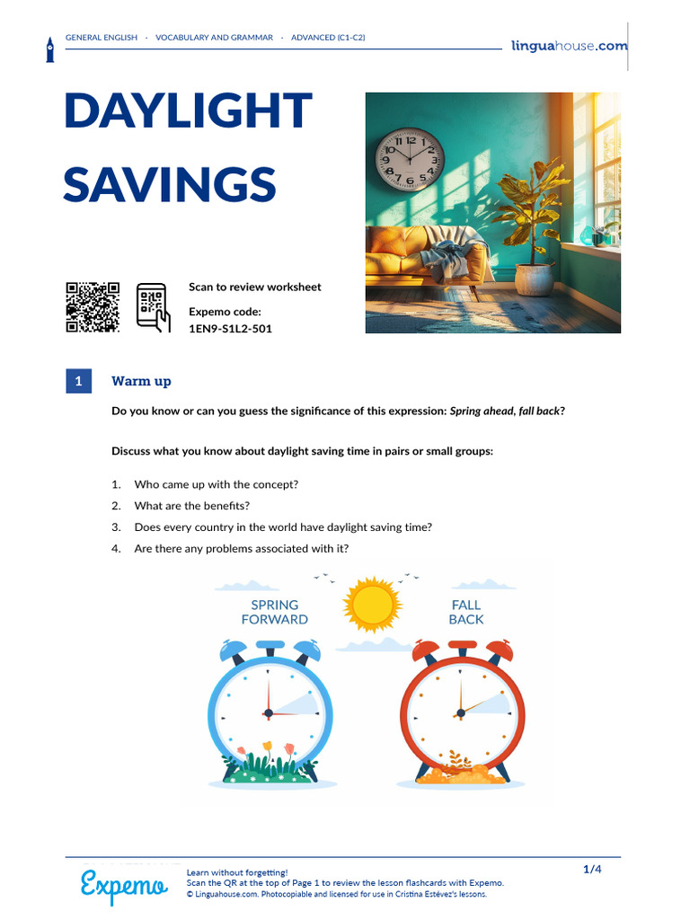 Daylight Saving Time: Pros and Cons | PDF | Daylight Saving Time ...
