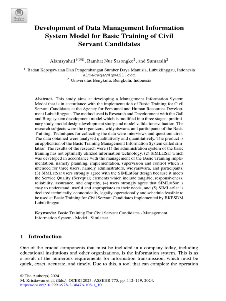 Development of Data Management Information System | PDF | Information | Qualitative Research