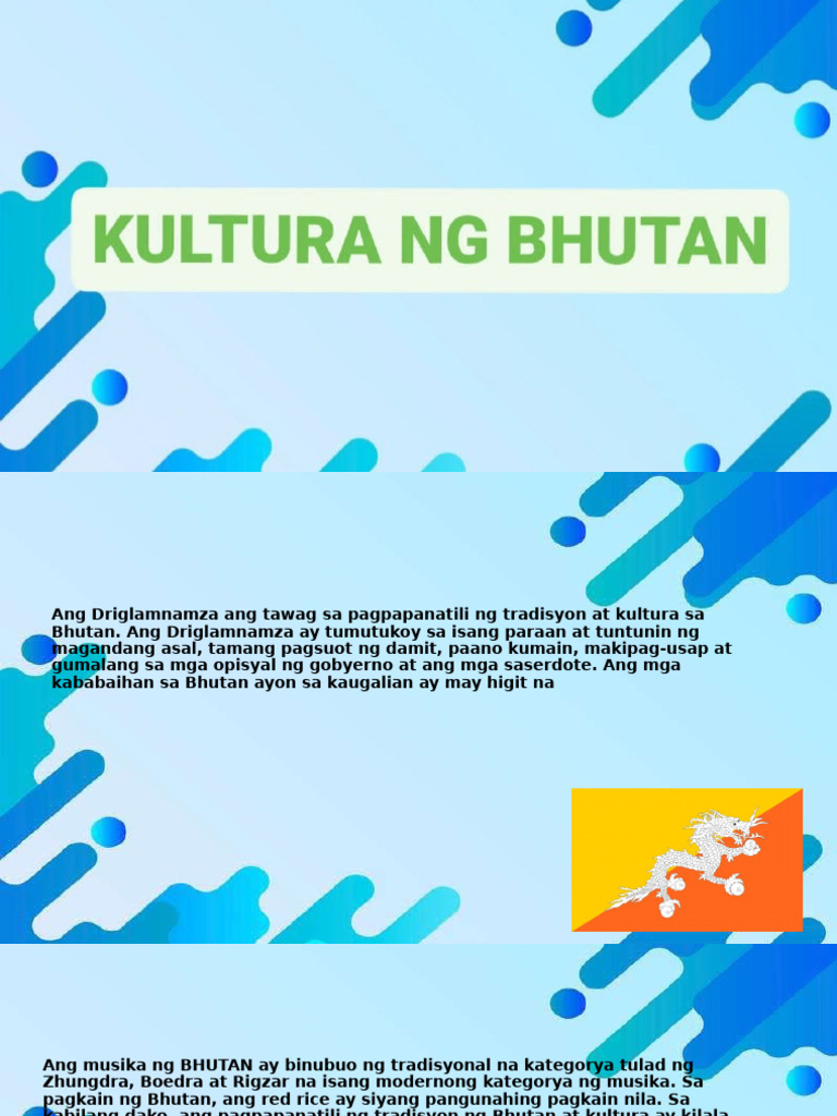 Report of Bhutan and Elehiya | PDF