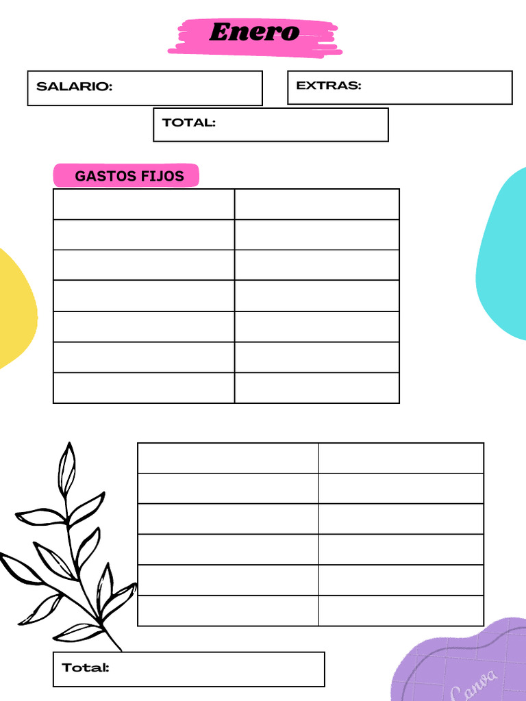 Planificador de Gastos | PDF | Ciencias económicas | Economias