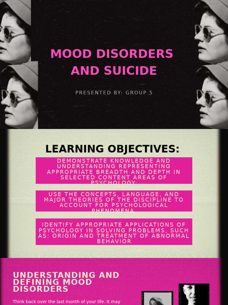 Group 5 Mood Disorders | PDF | Major Depressive Disorder | Bipolar Disorder