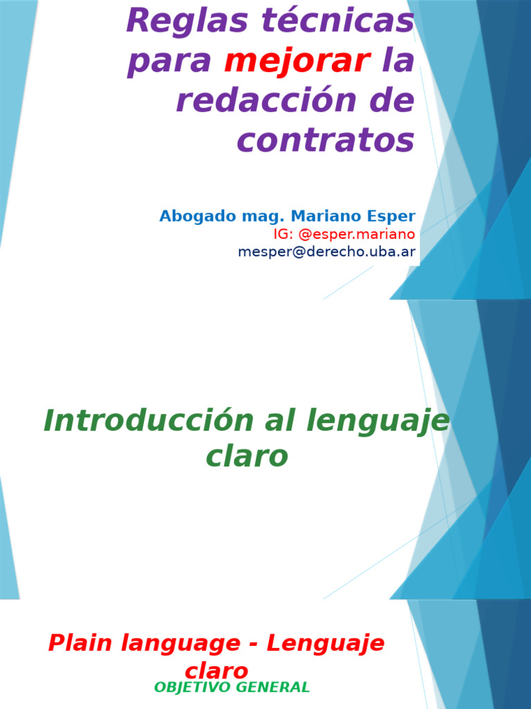 Reglas Técnicas para Redactar Contratos. 2 Hs. 2024 | PDF