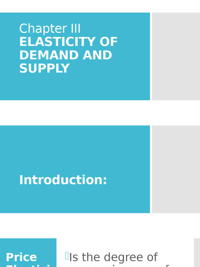 Introduction 1 Pdf Demand Elasticity Economics