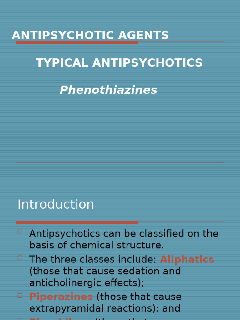 Antipsychotic Agent (Drugs) | PDF | Antipsychotic | Psychosis