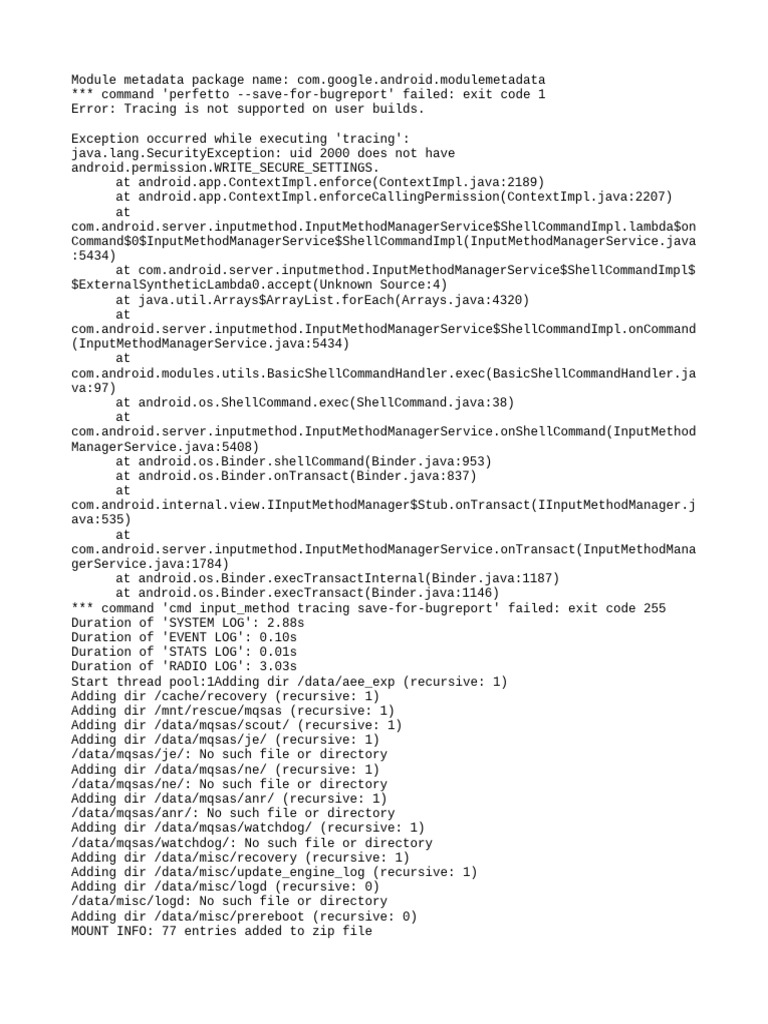 Bugreport Maltose - Global SP1A.210812.016 2023 02 04 11 49 53 Dumpstate - Log 15388 | PDF ...
