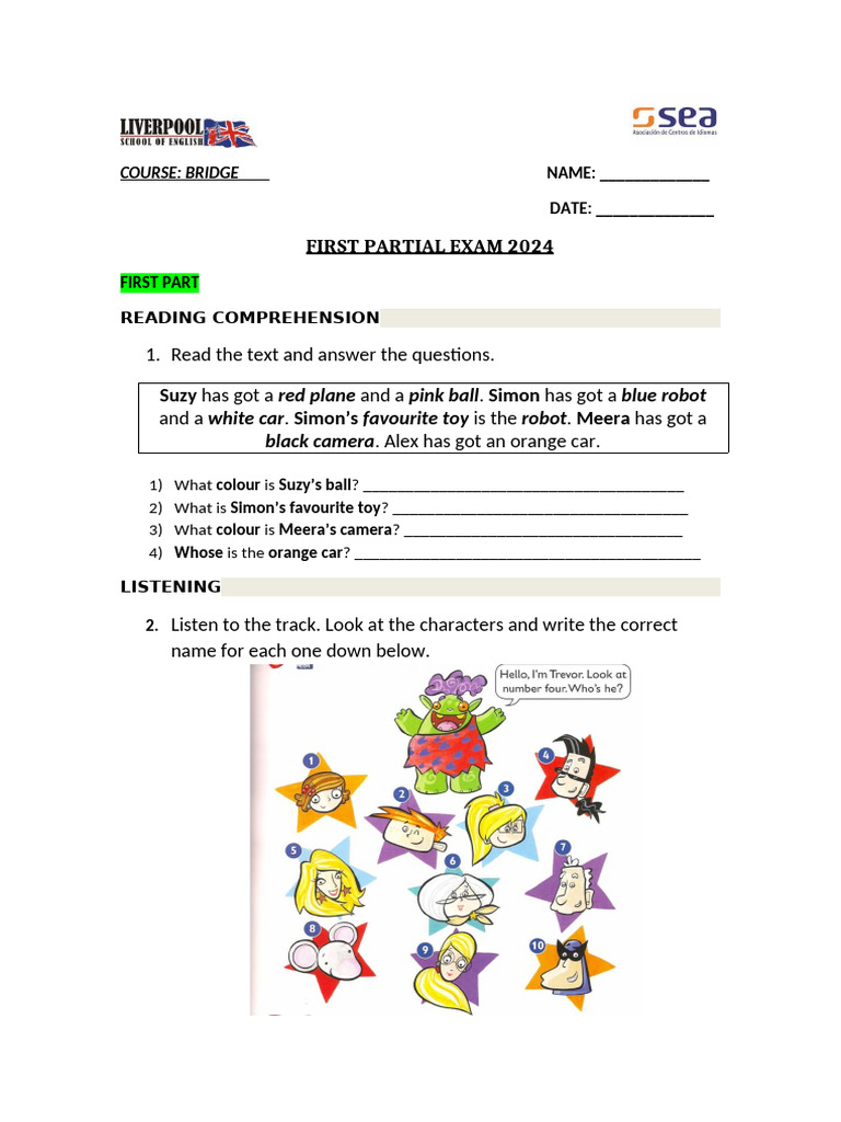 FIRST Written Exam-Bridge 2024 | PDF