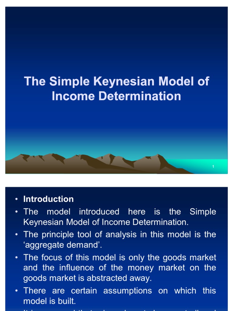 Simple Keynesian Model of Income Determination | PDF | Supply And ...