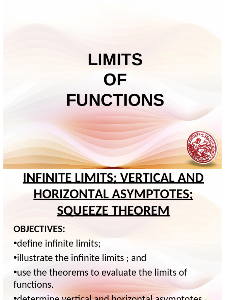L5 Infinite Limits Squeeze Theorem | PDF | Asymptote | Function (Mathematics)