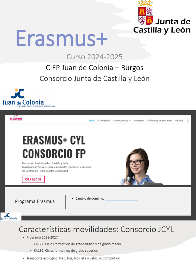 Presentacion Erasmus 2024 ALUMNOS | PDF