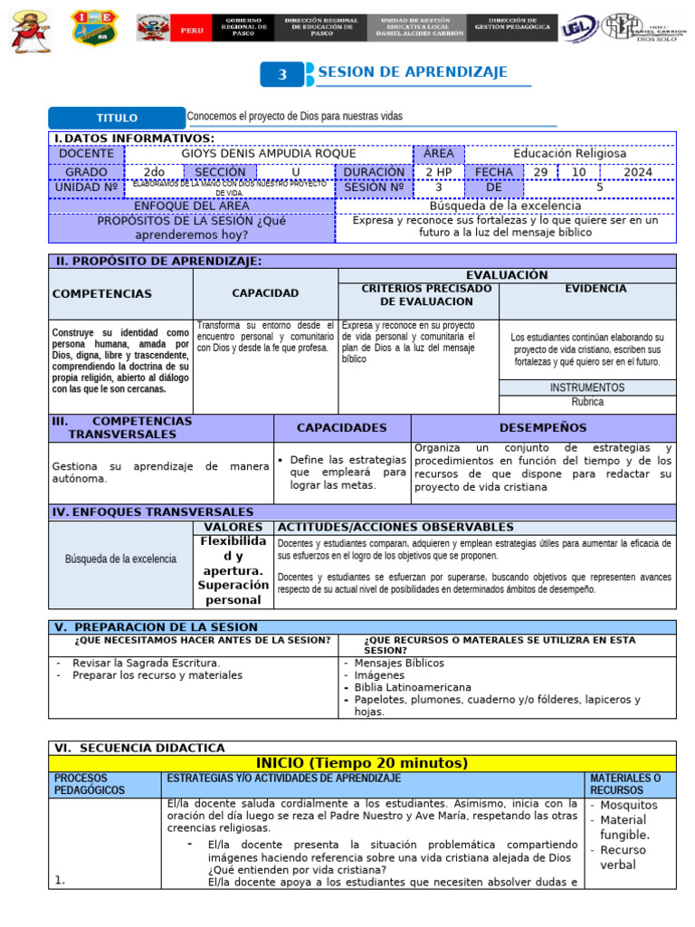 SESION DE APREN. 3 Segundo Unidad 7 | PDF | Evaluación | Aprendizaje