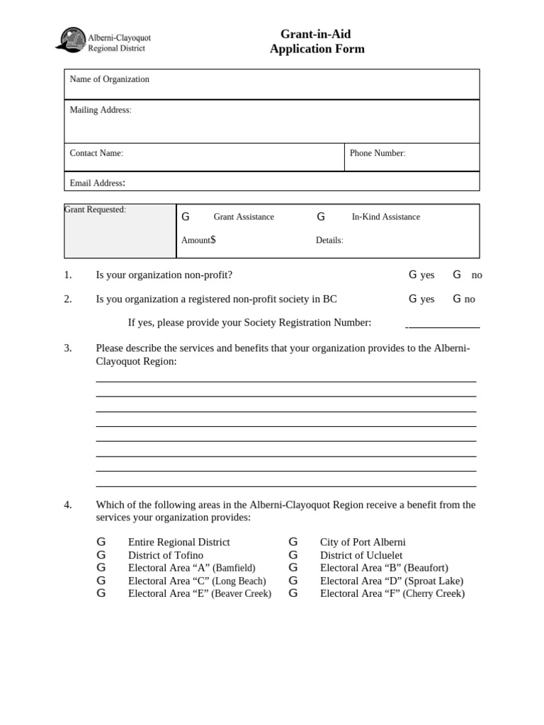 Grant-in-Aid Application Guide BC | PDF | Government