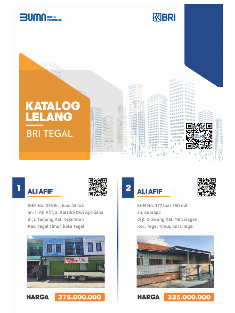Katalog Lelang Bri Tegal | PDF