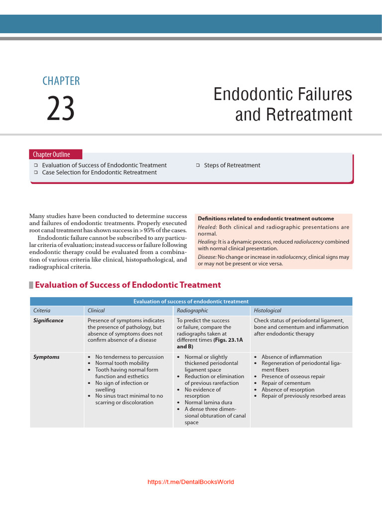 Endodontic Outcome | PDF | Periodontology | Dental Anatomy