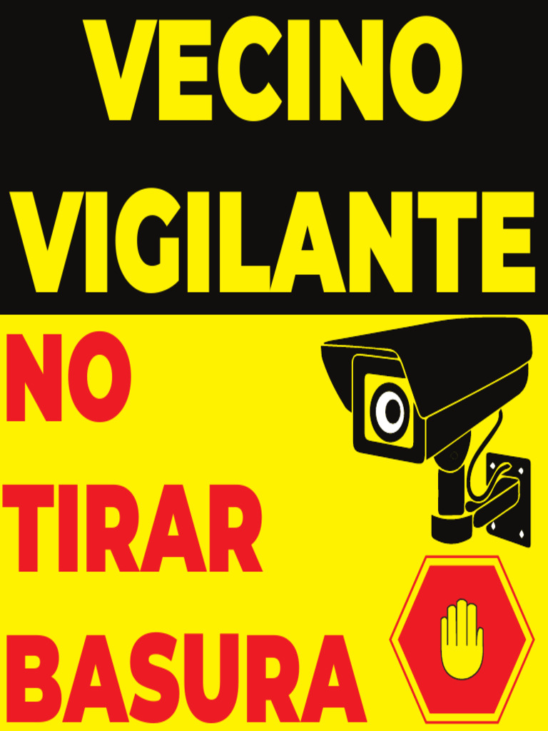 Vecino Vigilante: No Tirar Basura | PDF