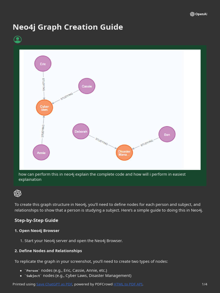 Neo4j Graph Creation Guide | PDF | Data Management Software ... Neo4j Graph Creation Guide | PDF | Data Management Software ...
