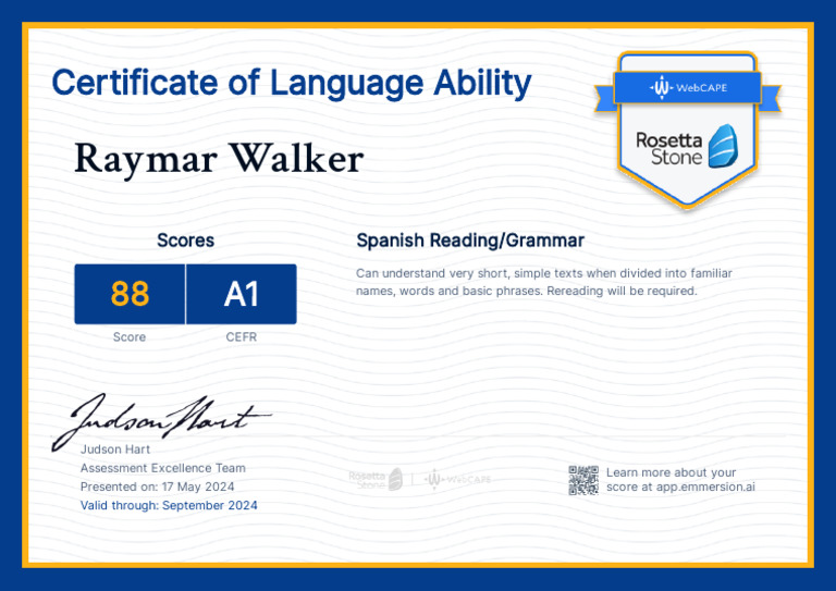 Raymar Walker-Spanish Reading - Grammar | PDF