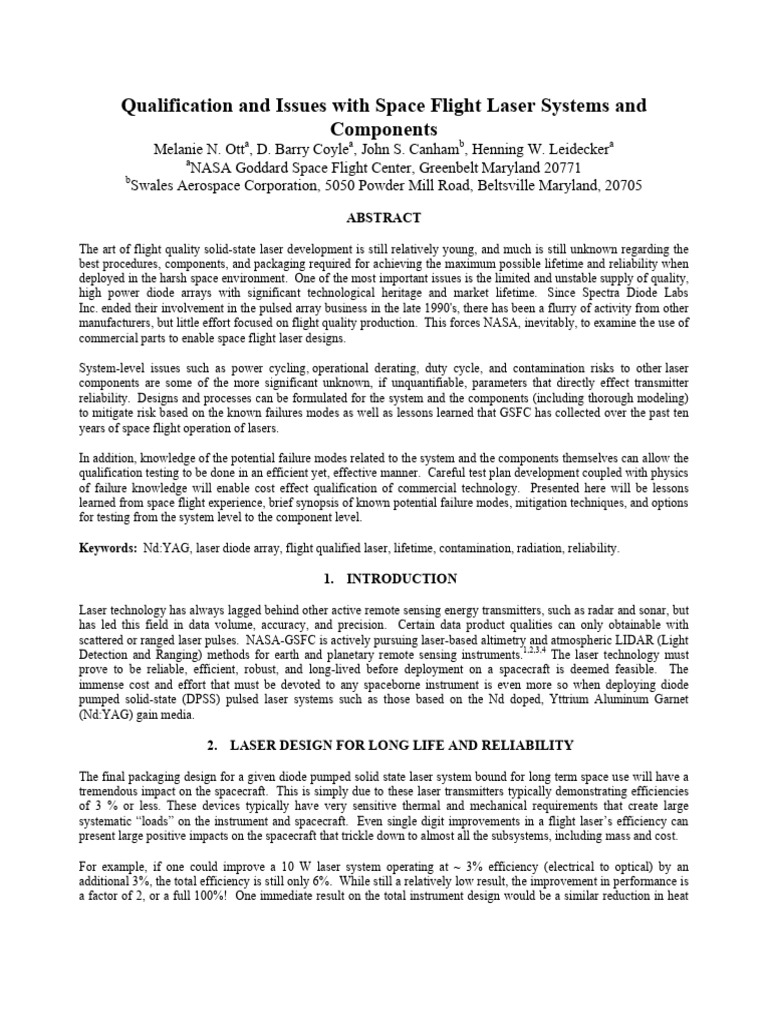 SPIE2006-OCCL | PDF | Laser | Vacuum