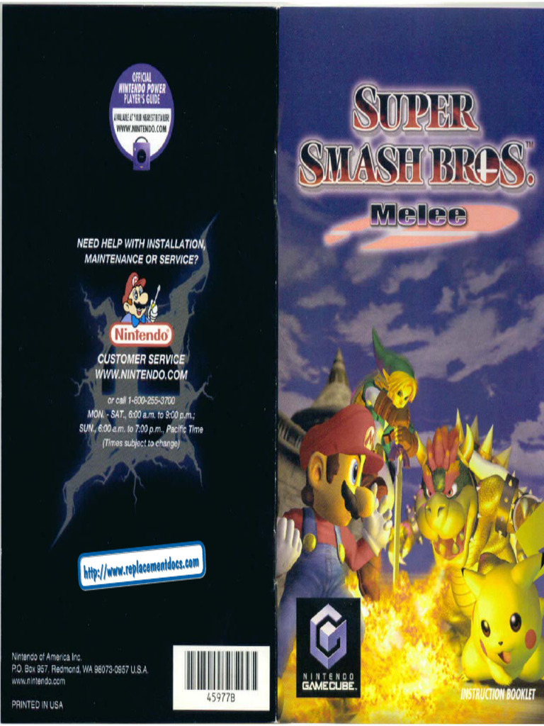Super Smash Bros Melee - Manual - GC | PDF