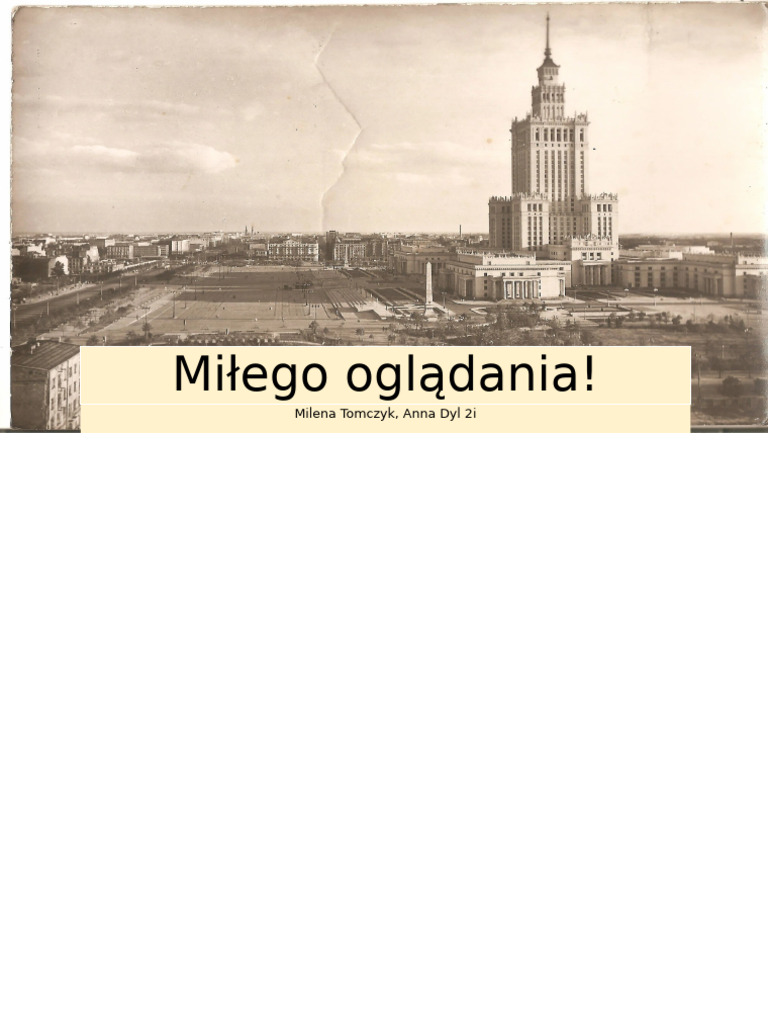 Miłego Oglądania!: Milena Tomczyk, Anna Dyl 2i | PDF