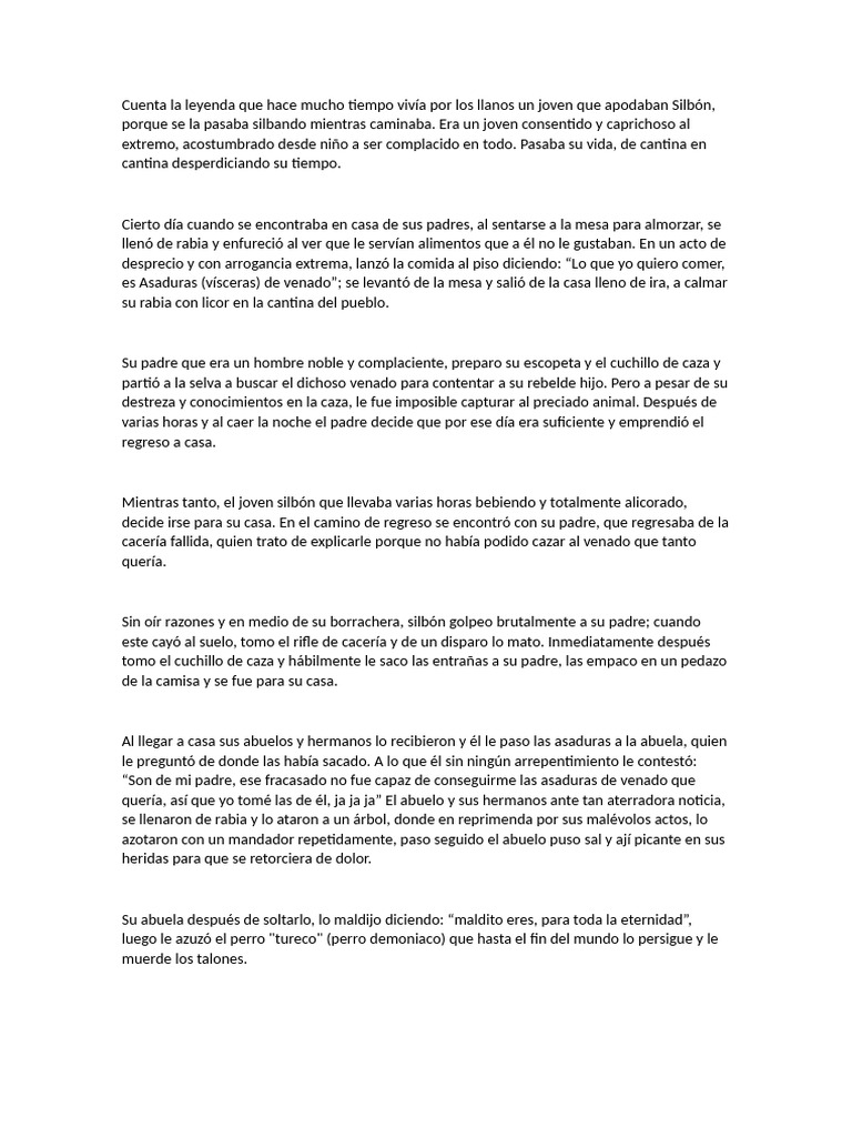 La leyenda del perro tureco | PDF