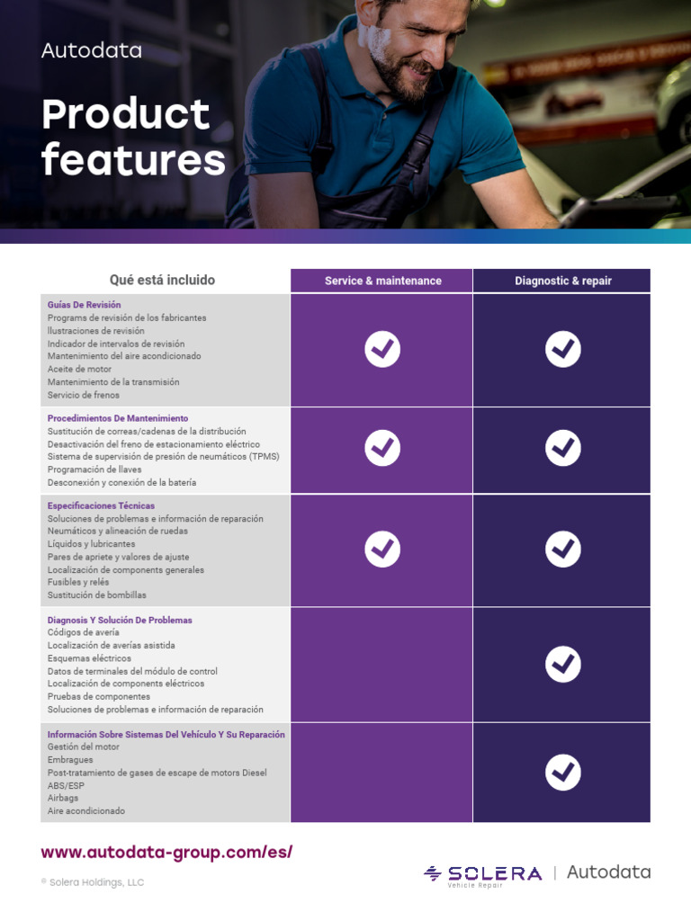 Spanish - Autodata Product Features | PDF | Tecnología