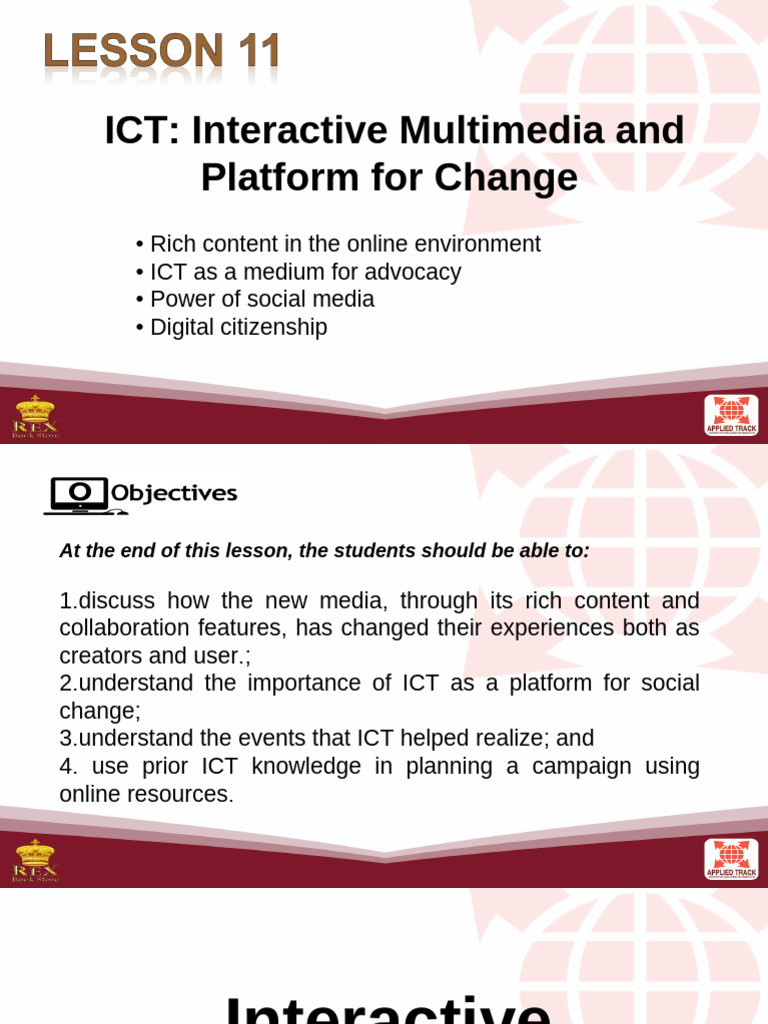 Interactive Multimedia and Platform For Change | PDF | Multimedia | Educational Technology