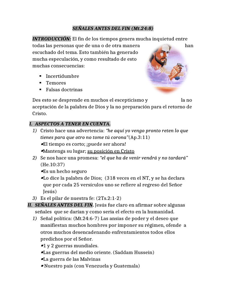 Señales Antes Del Fin | PDF | Cristo (título)