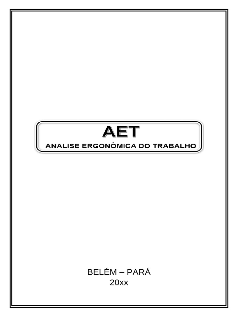 Aet Modelo | PDF | Fatores humanos e Ergonomia