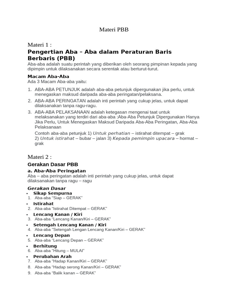 Materi PBB | PDF
