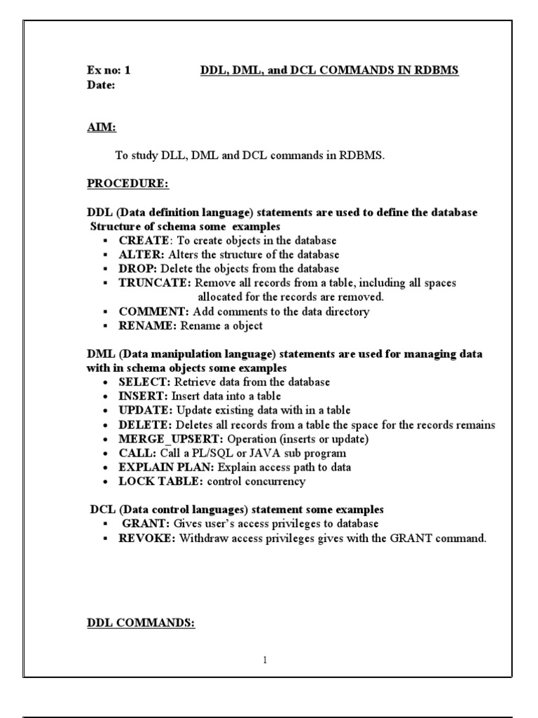DBMS Lab | PDF | Pl/Sql | Software Engineering DBMS Lab | PDF | Pl/Sql | Software Engineering