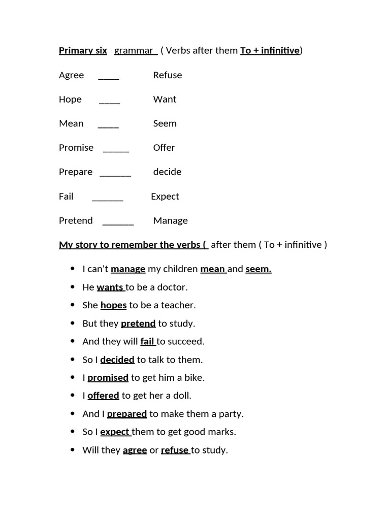 Verbs with To + Infinitive and -ing | PDF