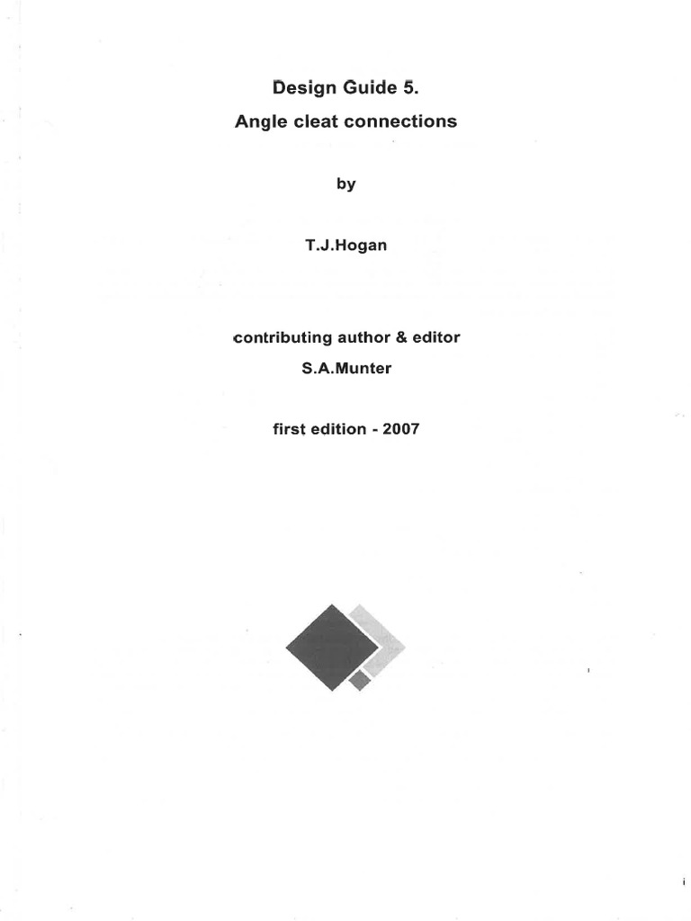 Design Guide 5 - Angle Cleat Connections | PDF