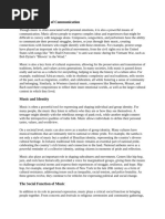 The Role of Dance and Music in Cultural Expression | PDF | Dances