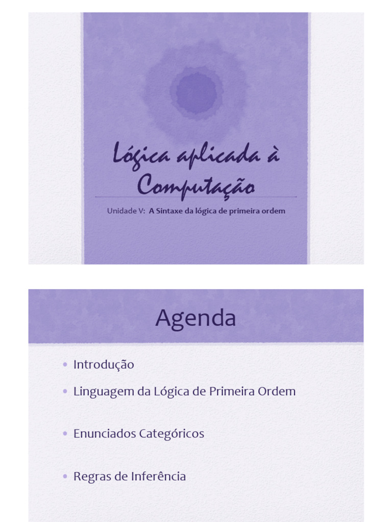 Slide de Lógica e Cálculo Proposicional Slide 6 | PDF | Lógica | Lógica ...