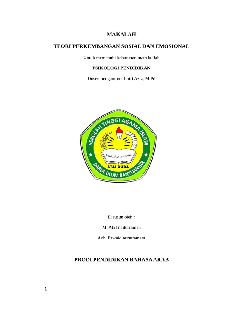 Makalah Ust. Lutfi Aziz - Oleh Afaf&Whyd | PDF | Pengembangan Diri ...