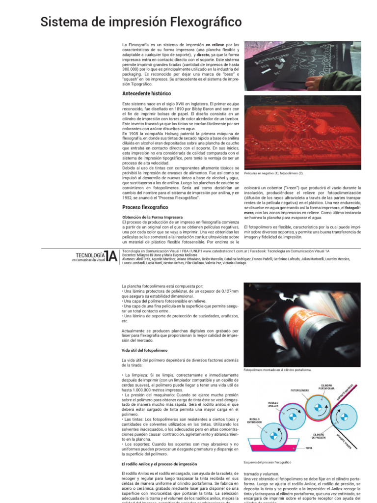 Historia y Proceso de la Flexografía | PDF | Impresión | Publicación