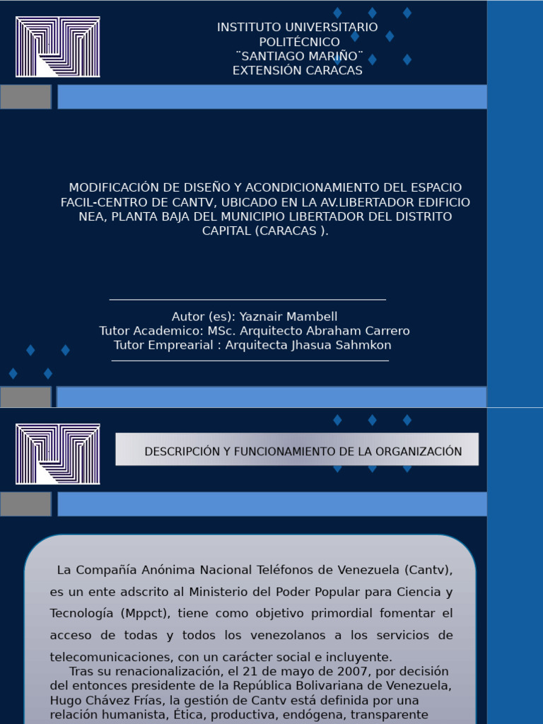 PRESENTACIÓN DE PASANTIAS | PDF | Venezuela